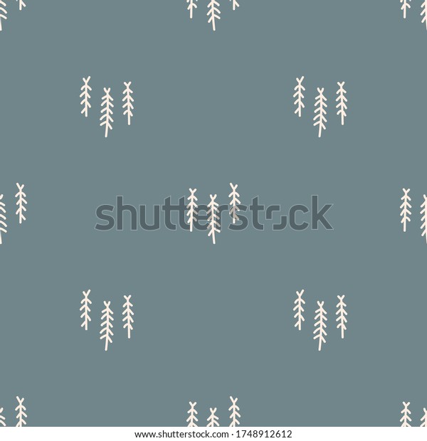 Seamless Background Forest Tree Gender Neutral Stock Vector (Royalty ...
