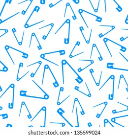Seamless Background Made Blue Pins Stock Vector (Royalty Free ...