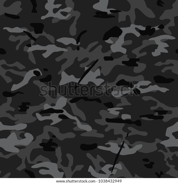 Seamless Background Multicam Dark Camouflage Stock Vector (Royalty Free ...