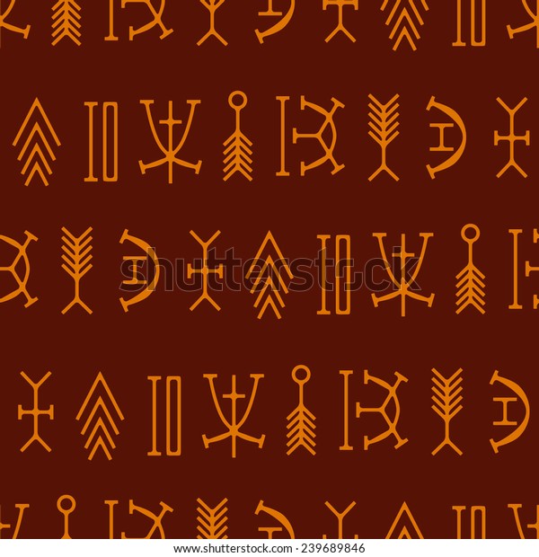 Seamless Background Nsibidi Symbols Stock Vector (Royalty Free) 239689846