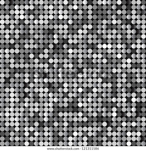 Seamless Background Shiny Silver Paillettes Stock Vector (Royalty Free ...