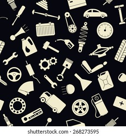 Seamless Background Spare Parts Vector Eps8 Stock Vector (Royalty Free ...