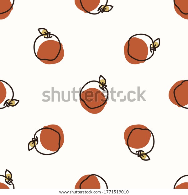 Seamless Background Sweet Apple Fruit Gender Stock Vector (Royalty Free ...