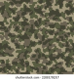 Seamless Black Color Vector Army Texture Stock Vector (Royalty Free ...