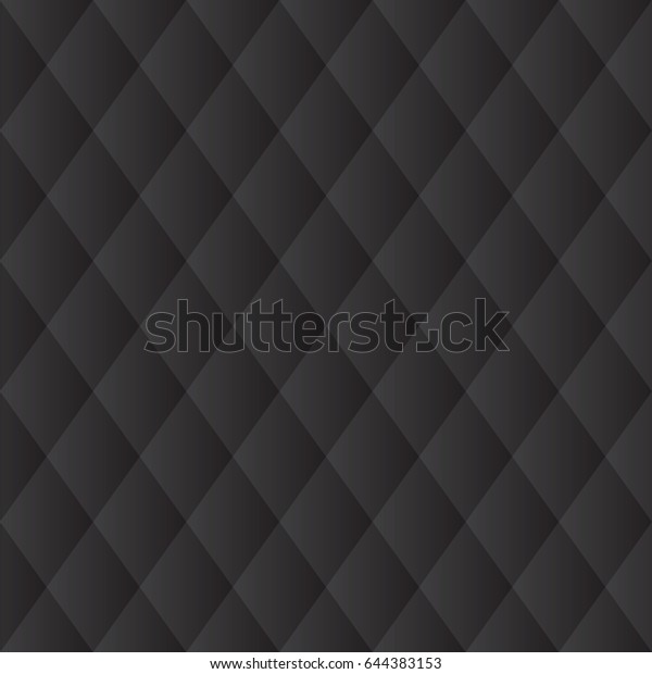 Seamless Black Diamond Padded Panel Diagonal Stock Vector (Royalty Free ...