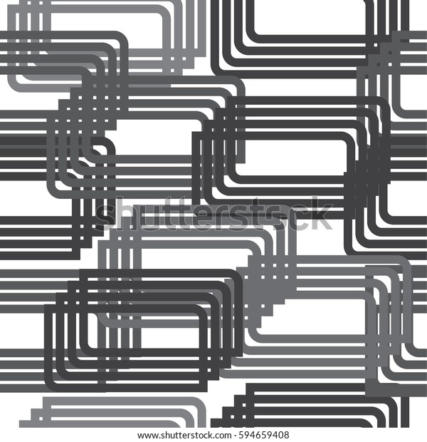 Seamless Black Grey Line Pattern White Stock Vector (Royalty Free ...