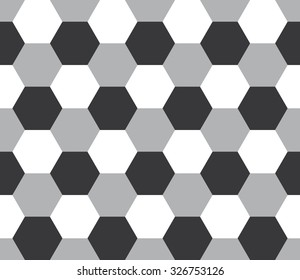 Seamless Black White Hexagonal Honeycomb Pattern Stock Vector (Royalty ...