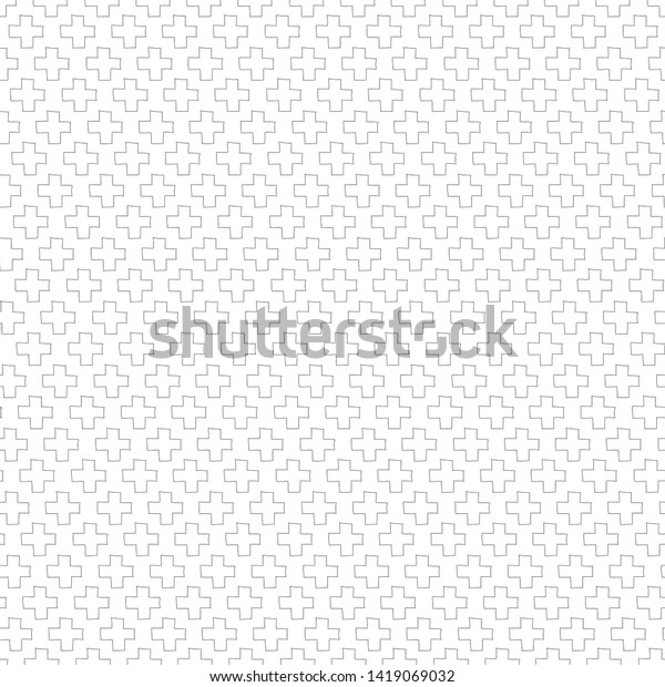 Seamless Black White Plus Sign Background Stock Vector (Royalty Free ...