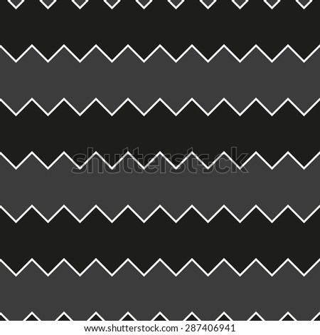 Seamless Black White Sawtooth Zigzag Pattern Stock Vector (Royalty Free ...