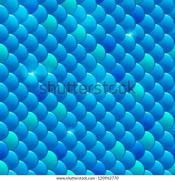 Seamless Blue River Fish Scales Stock Vector (Royalty Free) 120962770 ...