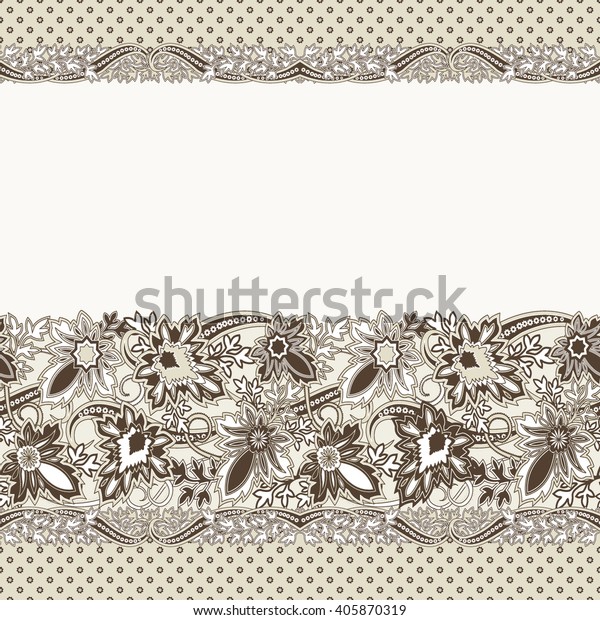 Seamless Border Templatewedding Invitation Card Traditional Stock ...