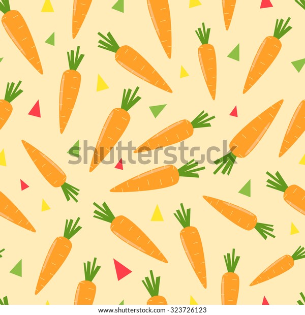 Seamless Carrot Background Can Be Used 스톡 벡터(로열티 프리) 323726123