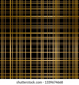 Seamless Checkered Pattern Gold Lines On Stock Vector (Royalty Free ...