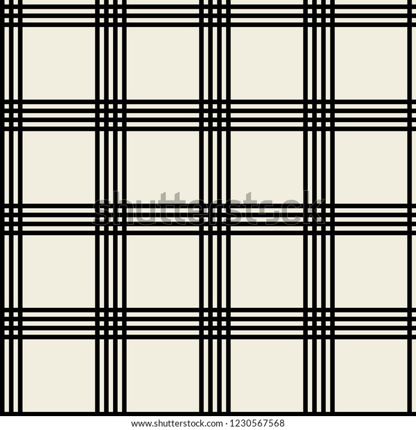 Seamless Checkered Pattern Vertical Horizontal Lines Stock Vector ...
