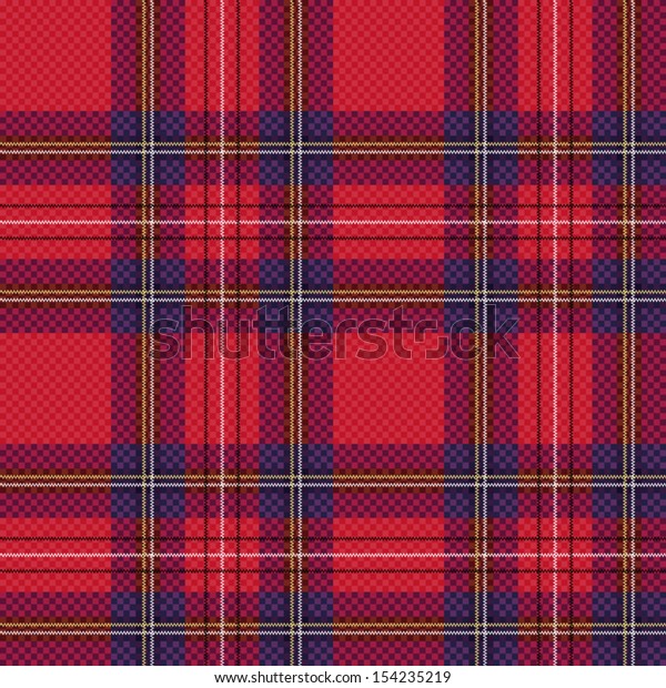 Seamless Checkered Shades Red Blue Vector Stock Vector (Royalty Free ...