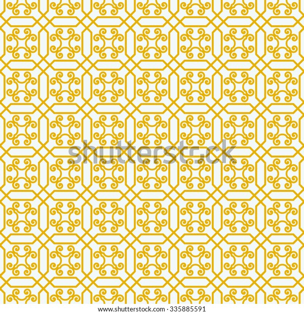 Seamless Chinese Lattice Pattern Lucky Symbol Stock Vector (Royalty ...