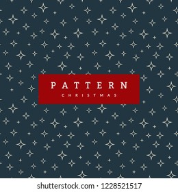 Seamless Christmas Star Pattern Stock Vector (Royalty Free) 1228521517 ...