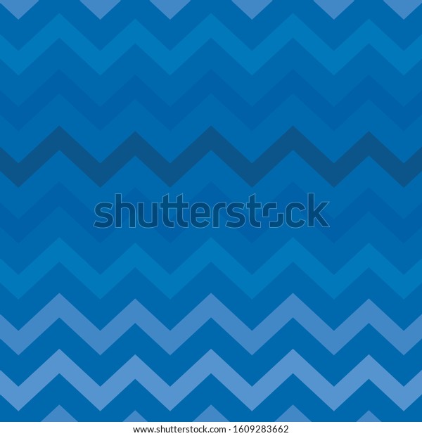 Seamless Classic Blue Zig Zag Lines: vector de stock (libre de regalías ...