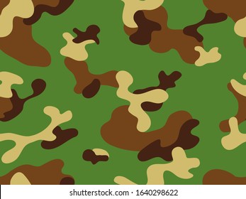 Seamless Classic Camouflage Pattern Camo Fishing Stock Vector (Royalty ...