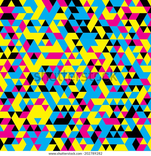 Seamless Cmyk Poster Design Background Vector Stock Vector (Royalty ...