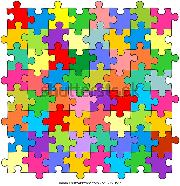 Seamless Color Puzzles Background: vector de stock (libre de regalías ... Seamless Color Puzzles Background: vector de stock (libre de regalías ...