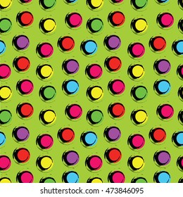 Seamless Colorful Dot Background Stock Vector (Royalty Free) 473846095 ...