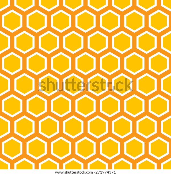 Seamless Colorful Honey Comb Pattern Stock Vector (Royalty Free) 271974371