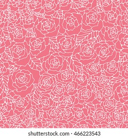 Seamless Colorful Roses Pattern Background Image Stock Vector (Royalty ...