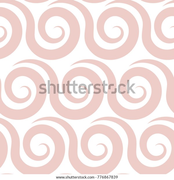 Seamless Curls Pattern Curly Swirls Shapes: vector de stock (libre de ...