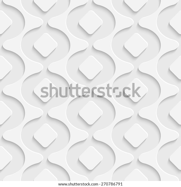 Seamless Curved Shape Pattern 3d Vector Stock Vector (Royalty Free ...