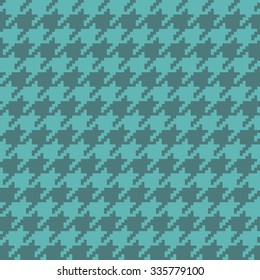 5 Seamless cyan classical retro pixel houndstooth pattern Images, Stock ...