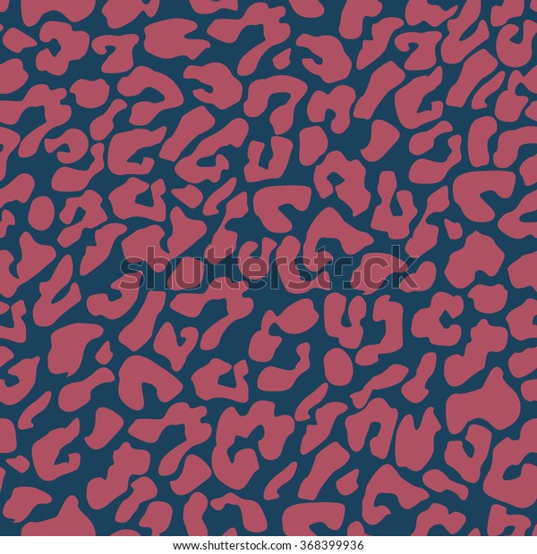 Seamless Dark Blue Burgundy Leopard Print Stock Vector (Royalty Free ...
