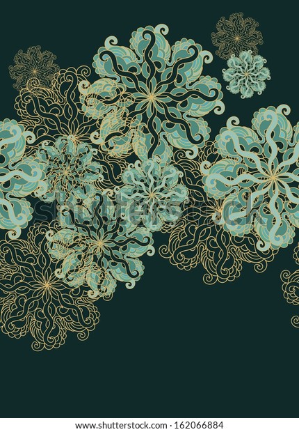 Seamless Decorative Composition Stock Vector (Royalty Free) 162066884 ...