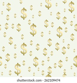 Seamless Dollar Money Texture Background Pattern Stock Vector (Royalty ...