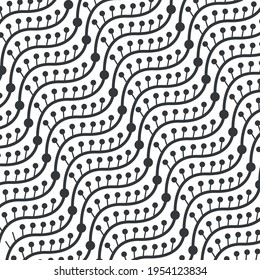 Seamless Dot Minimal Lineart Pattern Template Stock Vector (Royalty ...