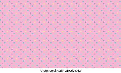 Seamless Dots Pattern Pink Background Colored Stock Vector (Royalty ...