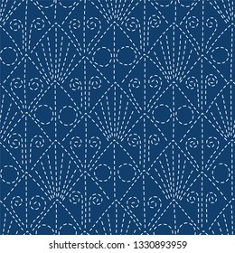 Seamless Embroidery Pattern Handdrawn Grid Fancy: vector de stock ...