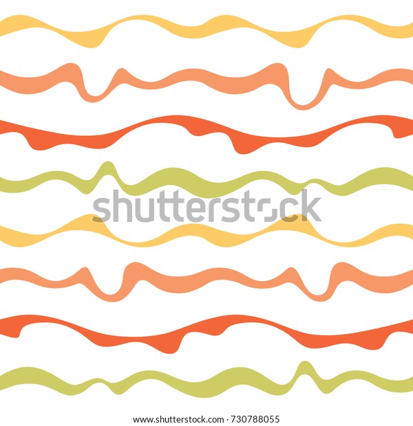 Seamless Fabric Pattern Curve Color Lines Stock Vector (Royalty Free ...