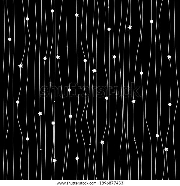 Seamless Fabulous Texture On Black Background Stock Vector (Royalty ...