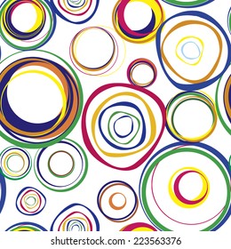 Seamless Festive Background Circles Stock Vector (Royalty Free ...