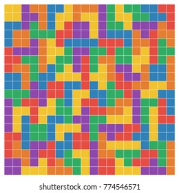 Seamless Flat Ui Colors Block Pattern Stock Vector (Royalty Free) 774546571