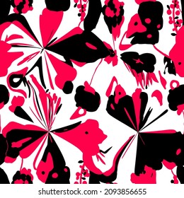Seamless Floral Pattern Office Design Wallpaper Stock Vector (Royalty ...