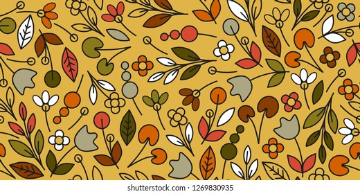 Seamless Flowers Texture Floral Pattern Fashion Stock Vector (Royalty ...