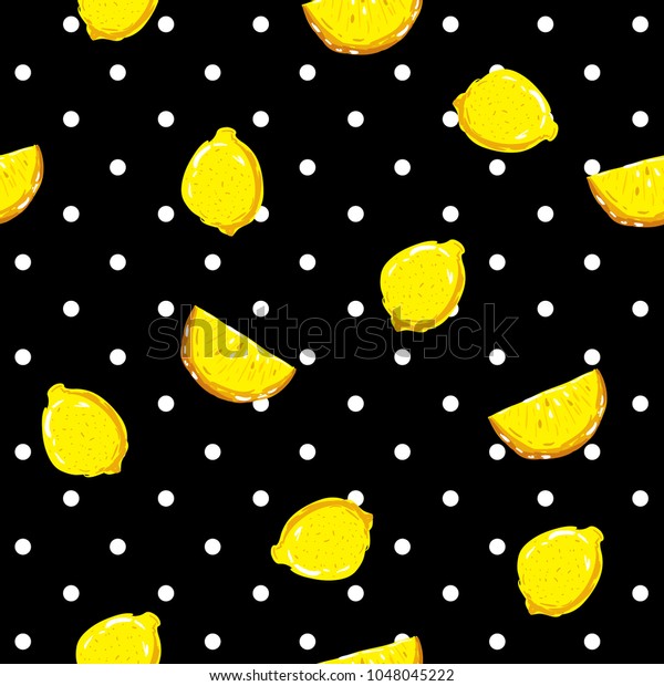 Seamless Fresh Lemon Pattern Colorful Summer Stock Vector (Royalty Free ...