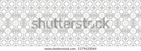Seamless Geometric Checkered Border Light Gray Stock Vector (Royalty ...