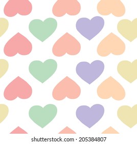 Seamless Geometric Pattern Hearts Vector Illustration Stock Vector ...