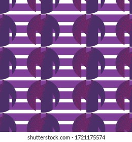 Seamless Geometric Pattern Purple Cutted Textured Stock Vector (Royalty ...