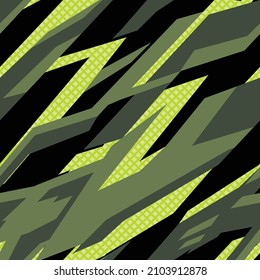 Seamless Geometric Pattern Shapes Racing Background Stock Vector ...