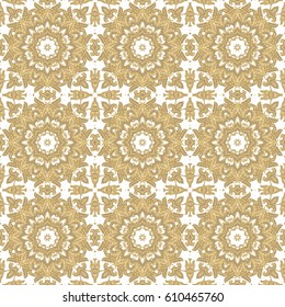 Seamless Golden Lace Texture Stock Vector (Royalty Free) 610465760 ...