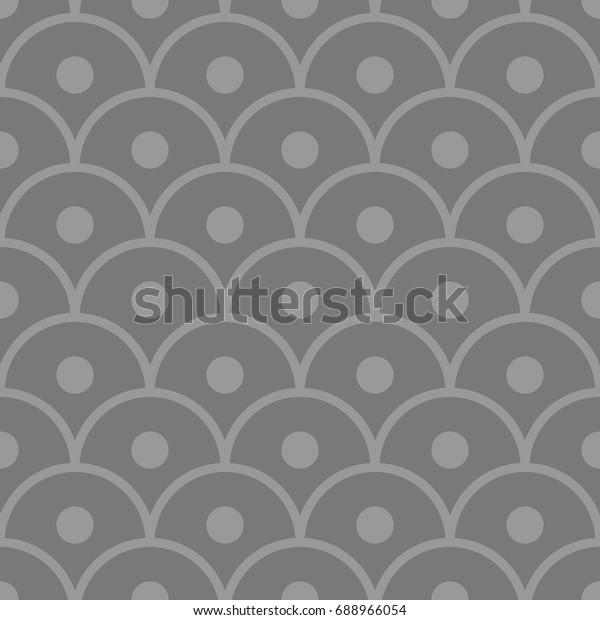 Seamless Gray Simple Dotted Japanese Scales Stock Vector (Royalty Free ...